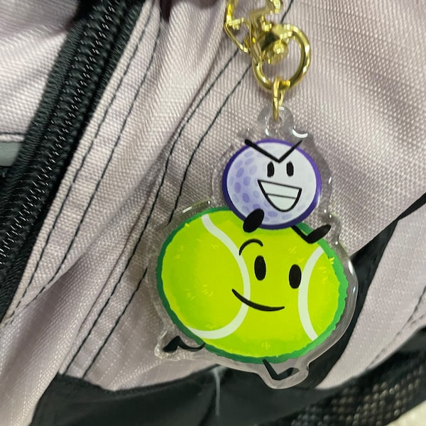 BFDI Keychains - 2.5" Acrylic - Firey, Bubble, Teardrop, Golfball ...
