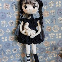 Wednesday Addams Party Dress Body Pattern Pdf TUTORİAL ENGLİSH & SPA ...