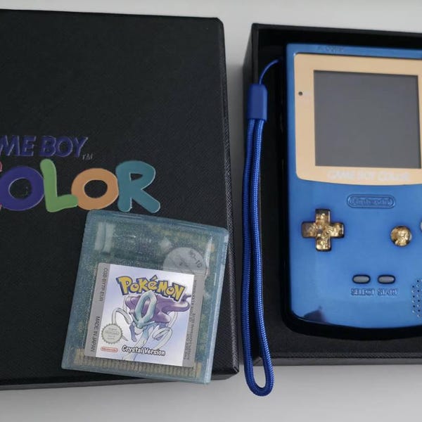 Custom Baby Blue Game Boy Advance: IPS Display, USB-C Rechargeable - Etsy