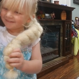Elsa Jumbo Clip on Braid Disney's Frozen Costume Synthetic Hair ...