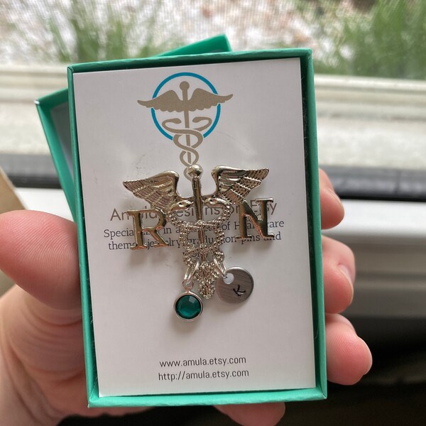 RN Registered Nurse Pin - Nurse Pin - Nursing Pin - Pin for Nurse ...