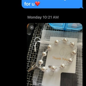 Pearl LDS Temple Bracelet, Name Card Bracelet, Crystal LDS Temple ...