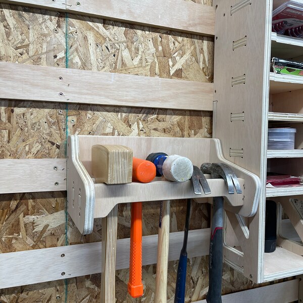 CNC Files for Wood French Cleat Hammer Storage Rack - French Cleat Wall ...