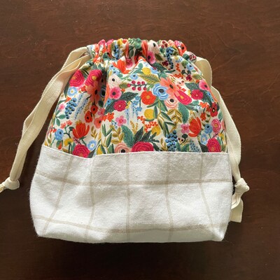 PATTERN, Drawstring Bag, Knitting Bag, PDF Sewing Pattern, Project Bag ...