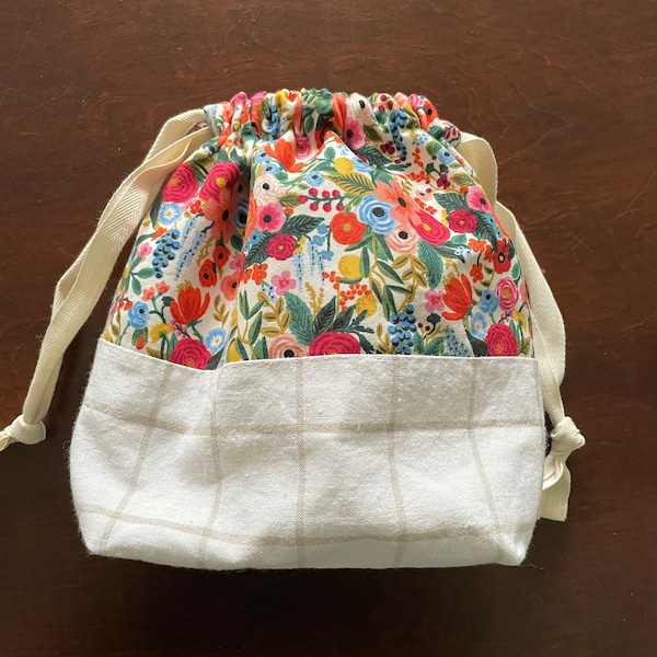 PATTERN, Drawstring Bag, Knitting Bag, PDF Sewing Pattern, Project Bag ...