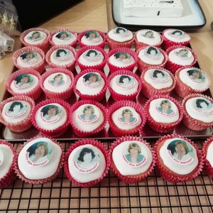 30 Personalised Edible Rice Paper cupcake Fairy Cake Toppers / | Etsy