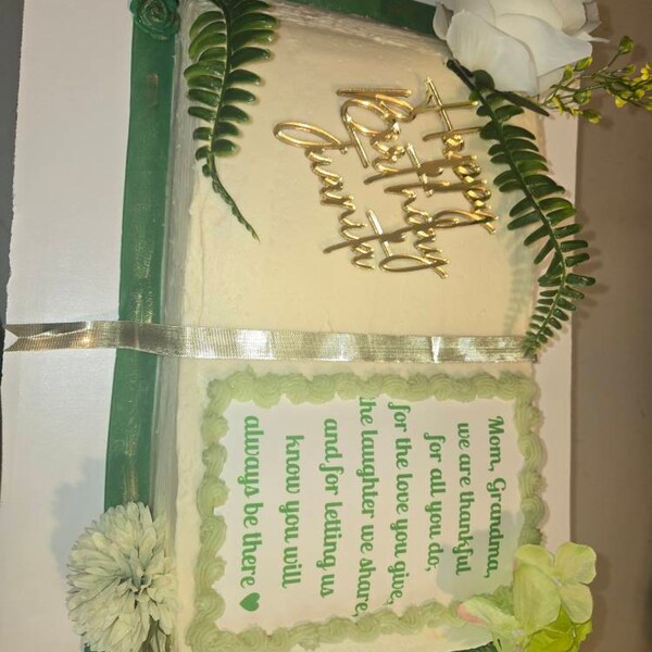 Cake Charm Custom Acrylic Name Plate Birthday Cake Decor Cake Accessory ...