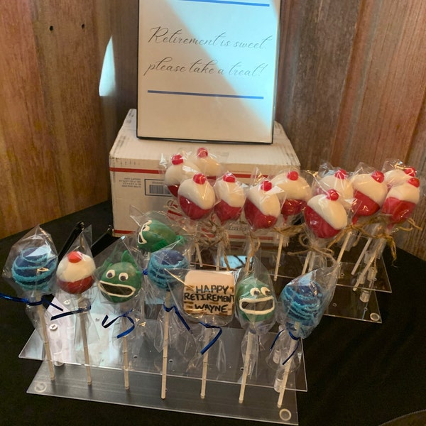 Fishing Cake Pops, Fishing Theme Gifts, Fishing Theme, Party Favors - Etsy