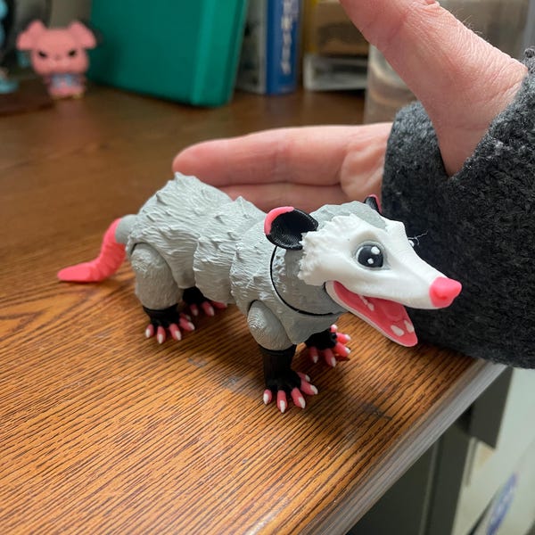 Flexi Factory Yeti 3D Printed Articulated Yeti Fidget Toy Poseable ...