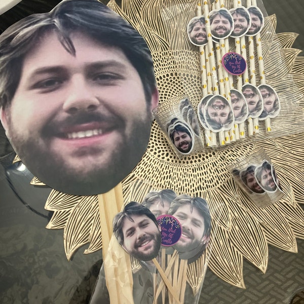 Bachelorette Party Head Straws, Face Straws, Bachelorette Head on a ...