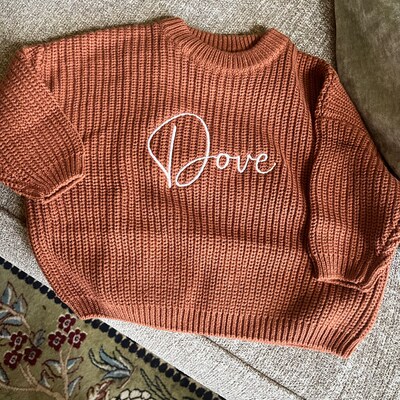 CUSTOM EMBROIDERED CREW Custom Embroidered Crew Neck - Etsy