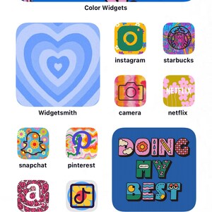 Indie Hippie Aesthetic IOS 14 Icons Pack Android and iPhone Icons - Etsy