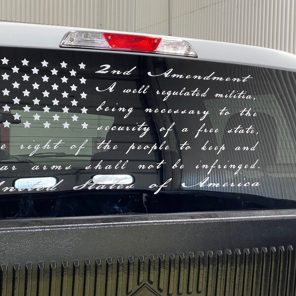 Pledge of Allegiance Decal, American Flag Window Decal, Fire Department ...