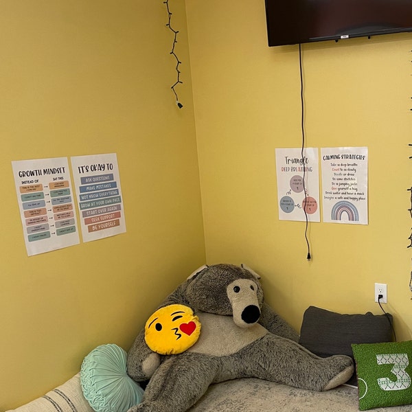 18 School Counseling Signs Posters Psychologist Office Decor Counselor ...