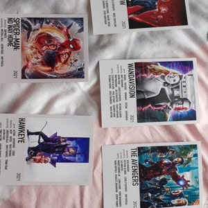 Marvel MCU Mini Poster Prints Movies and TV Shows 6x4inch | Etsy