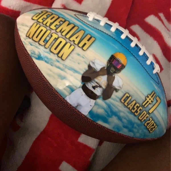 Personalized Football - Custom Football Gift, Senior Football Gift ...