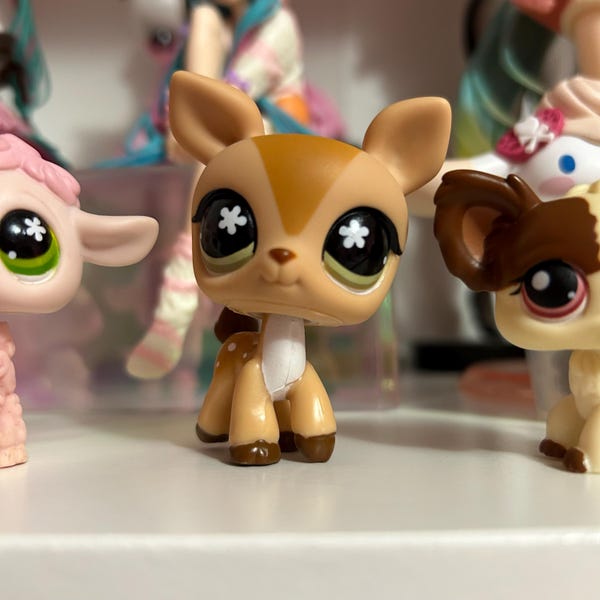Littlest Pet Shop Rare Vintage LPS Horses Alpaca Llama Glitter Deer ...