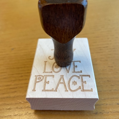 Peace Sign Stamp Sign Language Fingers Hand Rubber Stamp Teacher Stamp ...