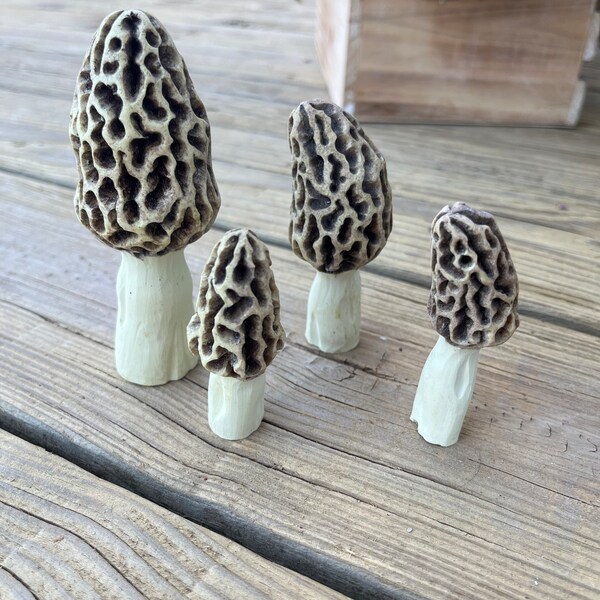Handmade Morel Mushrooms for Landscape & Garden. Real Looking Morels ...