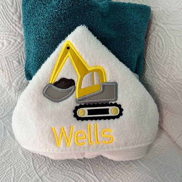 Digger Dirt Applique Design - Digger Applique Design - Construction ...