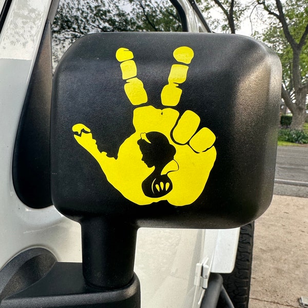 Custom Wave Decals- Set of 2 Fits Jeep Wrangler| Peace Wave | JK, JL ...
