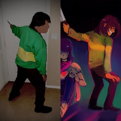 Chara Shirt, Undertale Shirt, Chara Sweatshirt, Costume, Cosplay Shirt ...