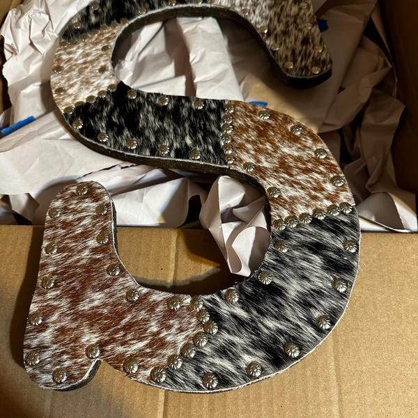 18”custom Handmade Rustic Western Cowhide Letters Home Decor Wall ...