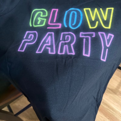 Custom Neon Glow Shirt, Personalized Glow Party Shirts, Family Glow ...