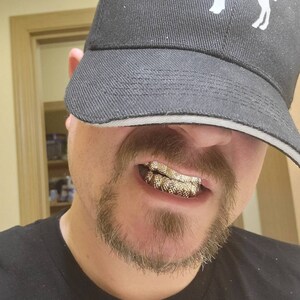 Sterling Silver Grillz 925 Custom Silver Teeth Real Open Face - Etsy