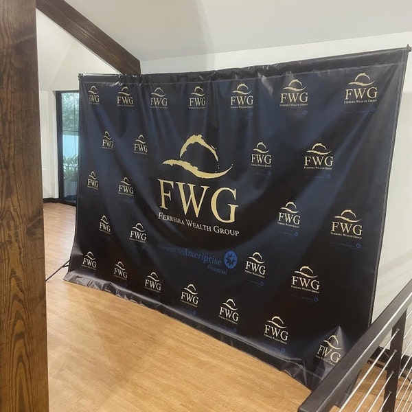 Logo Step and Repeat Backdrop, Custom Birthday Banner, Step and Repeat ...