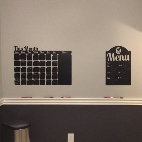 Menu Chalkboard Vinyl Decal - Etsy