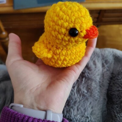 Pocket Duckling Crochet Pattern Good Luck Duck Amigurumi Tutorial ...