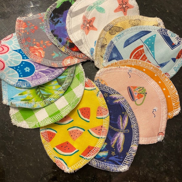Set/13 Reusable Interlabial Pads (petals). >random