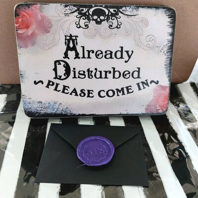 Coffin Welcome Sign Blood Lettering - Etsy