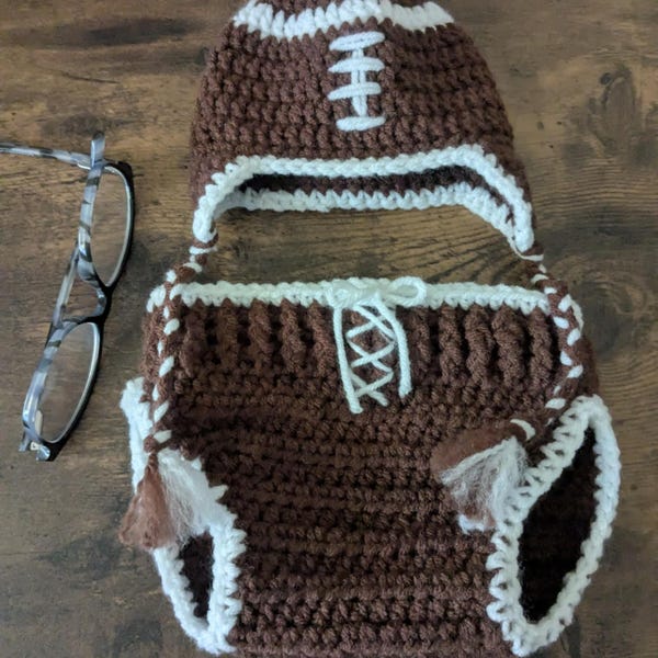CROCHET PATTERN Baby Football Outfit, Baby Shower Gift, Baby Photo Prop ...