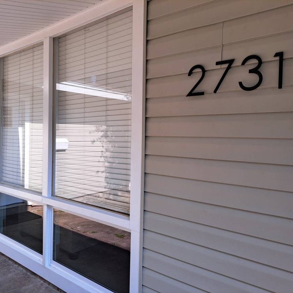 NO DRILLING REQUIRED 7.5 Vinyl Siding House Numbers Black or White - Etsy