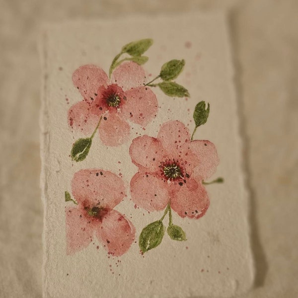 Ultra Thick Handmade Watercolor Paper, Deckled Edge Paper, 500GSM - 15 ...