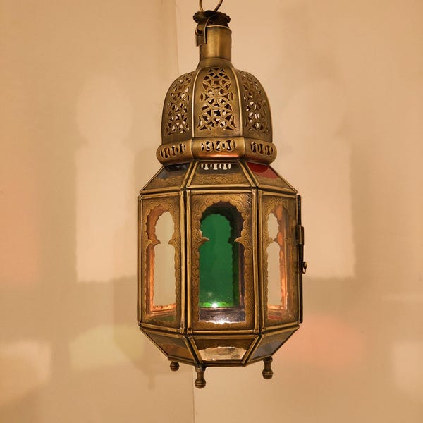 Authentic Moroccan Brass Pendant Light , Large Pendant Lampshade Lamp ...