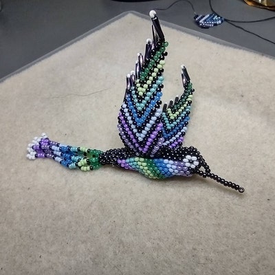 Beaded Hummingbird Pattern tutorial Only - Etsy