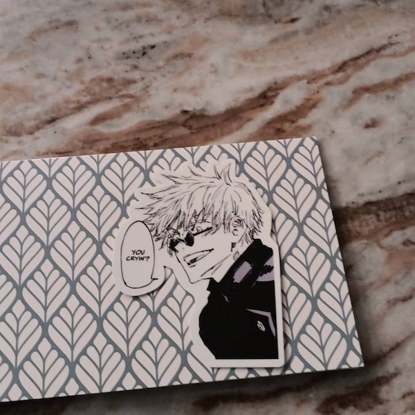 Gojo Satoru you Cryin' Sticker Jujutsu Kaisen - Etsy