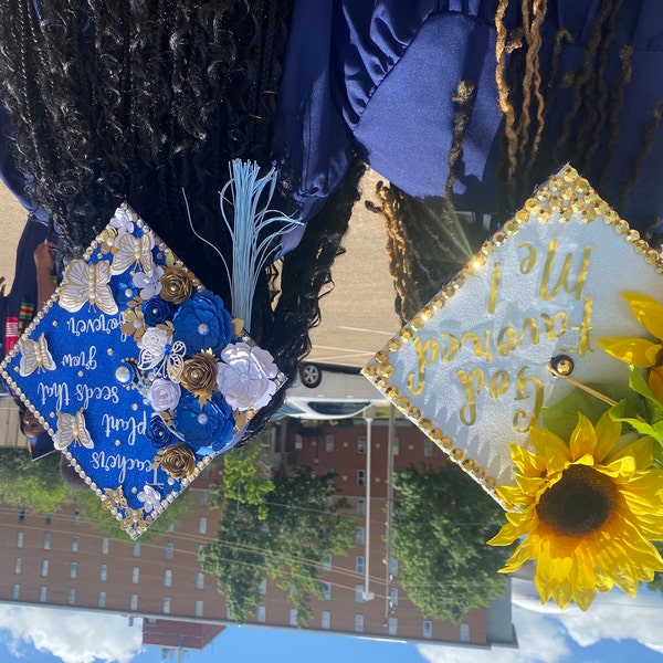 Custom Graduation Cap Topper Personalized Grad Cap - Senior Class of ...