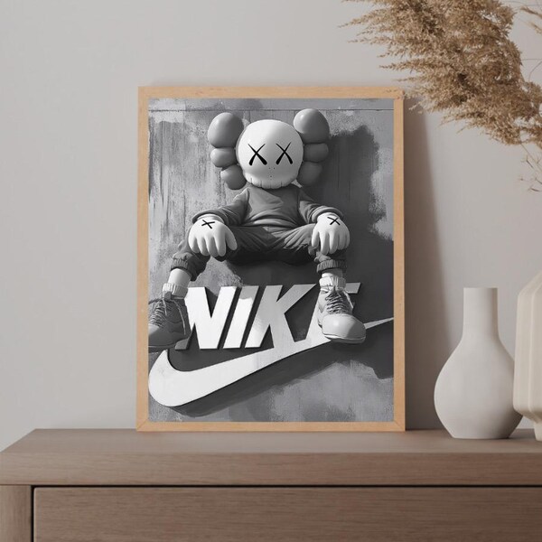 Set of 3 KAWS X Michael Jordan Urban Art for Hypebeast KAWS Jordan Art ...