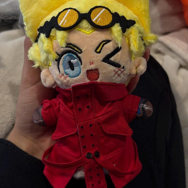 Trigun 98' Vash + Wolfwood Plush 15cm - Etsy