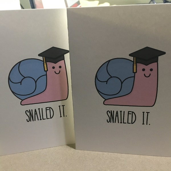 Snailed It Graduation Card | Funny Graduation Card | Funny Greeting ...