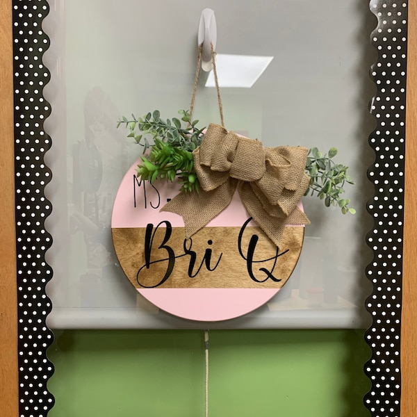 Personalized Teacher Custom Farmhouse Classroom Sign. Custom Teacher ...