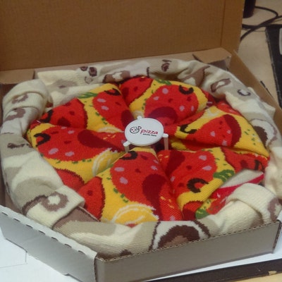 Pizza Socks Box 4 Pair Pepperoni Pizza Original Unique Socks - Etsy Canada