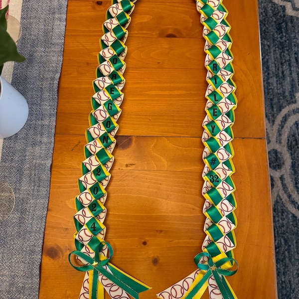 Music Ribbon Lei/graduation Leis/ Senior Night/sport Night/spirit Week ...