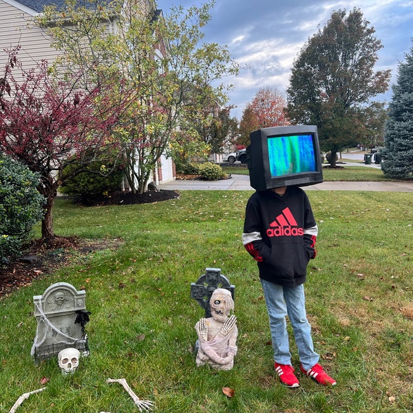 TV Head Helmet Foam Pattern - Etsy