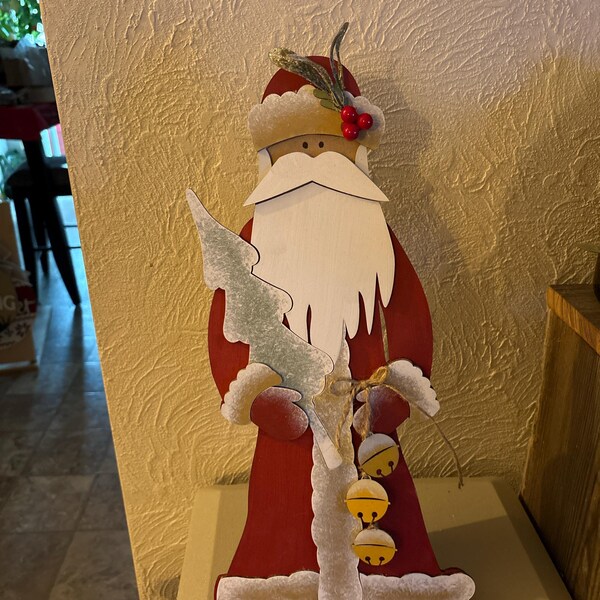 DIY Primitive Old World Santa Shelf Sitter | Seasonal Decor | Home ...