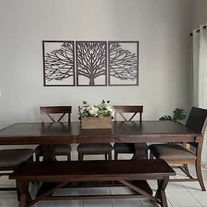 Zen Tree Wood Wall Art 3D Panels Set of 3 Textured Wall Art - Etsy